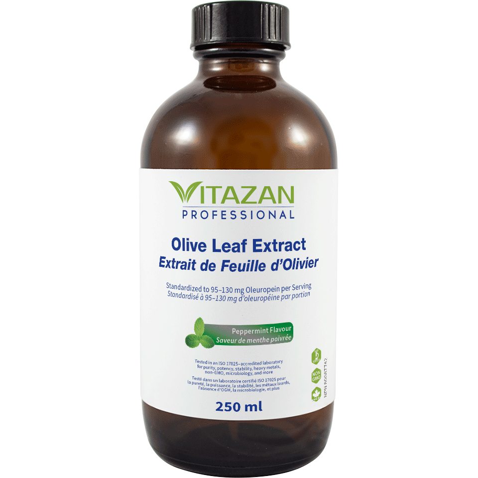Olive Leaf Extract (Standardized to 95–130 mg Oleuropein per Serving) - Vitazan Professional ...