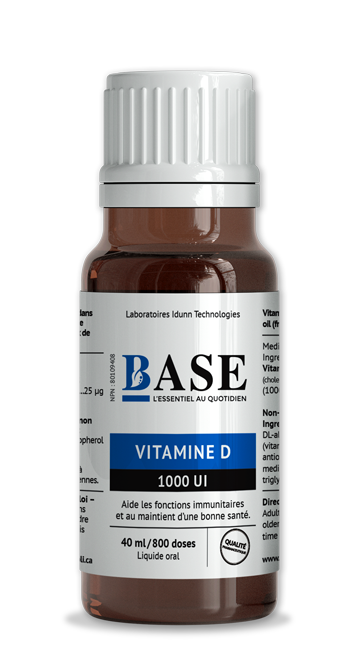 Base Vitamin D3 1000IU – Unytii - Suppléments et Produits Naturels