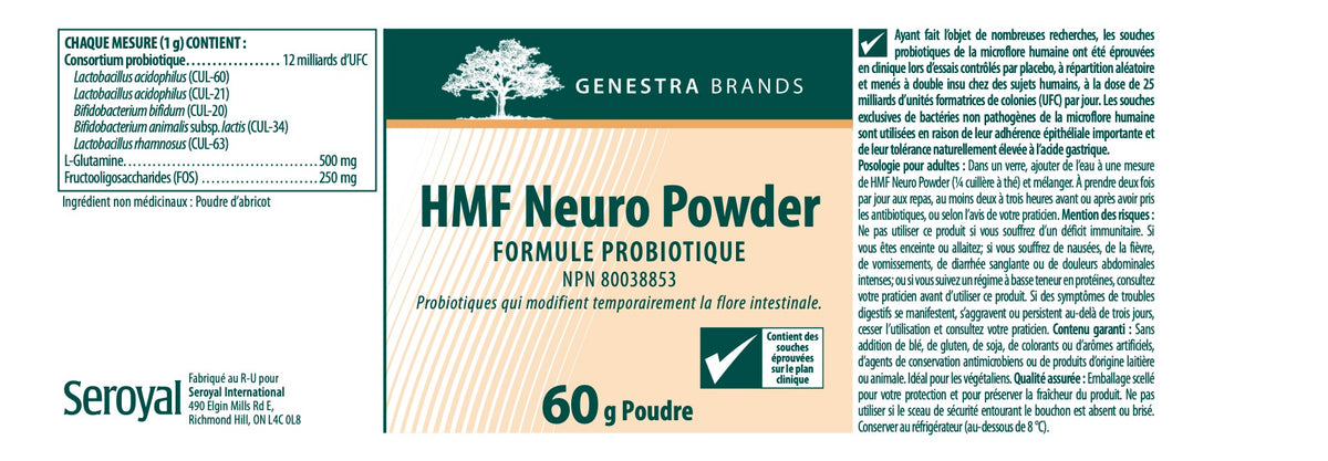 HMF Neuro Powder - Genestra Brands - Unytii Suppléments – Unytii ...